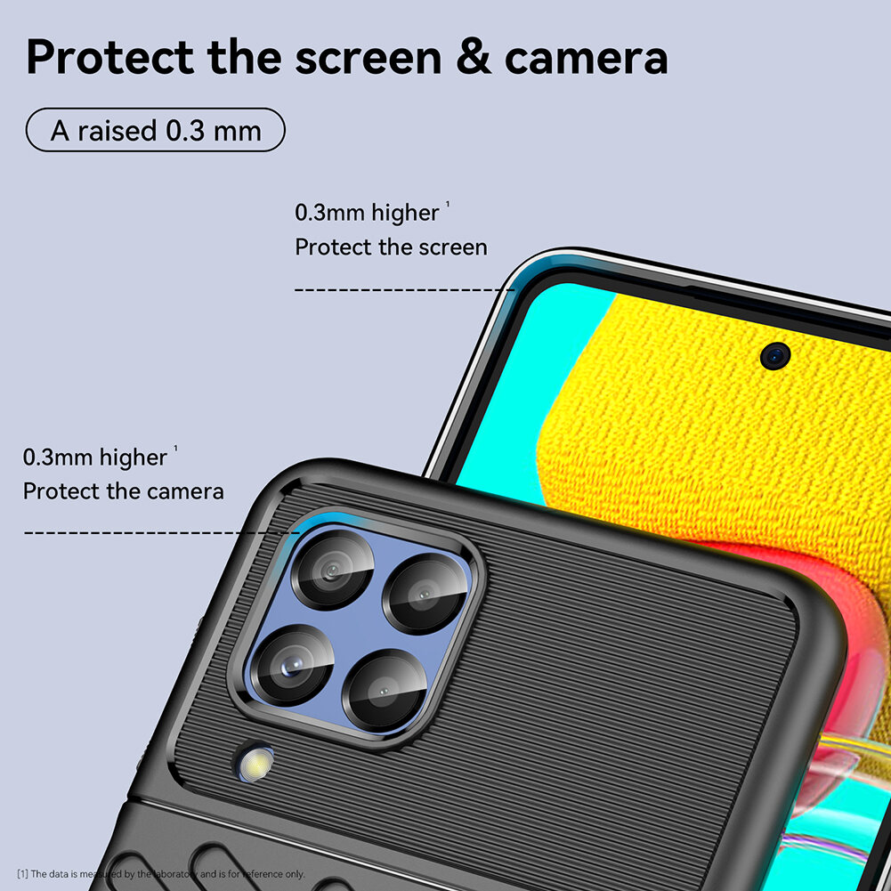 lthmy for Samsung Galaxy M53 5G Storm Thick TPU With Shockproof Design ...