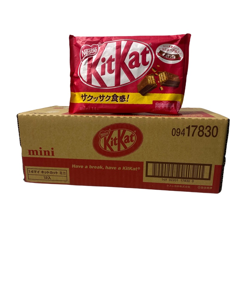 Kitkat Original mini Red Pack 14 pic,คิทแคท ซ็อกโกแลตแท่งเวเฟอร์ สินค้า ...