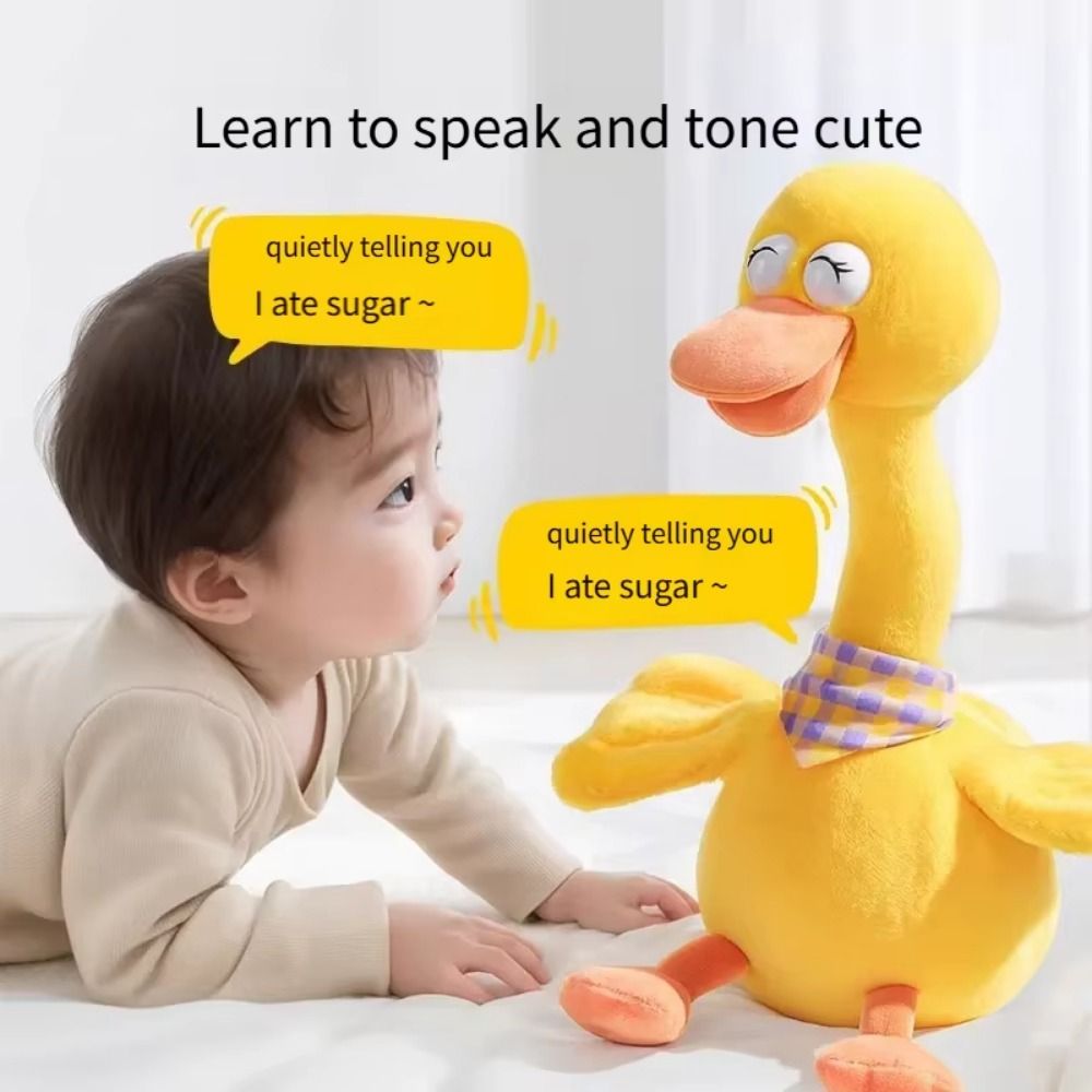 Mimicking Cactus Toys Dancing Duck Electric Duck Plush Toy English ...