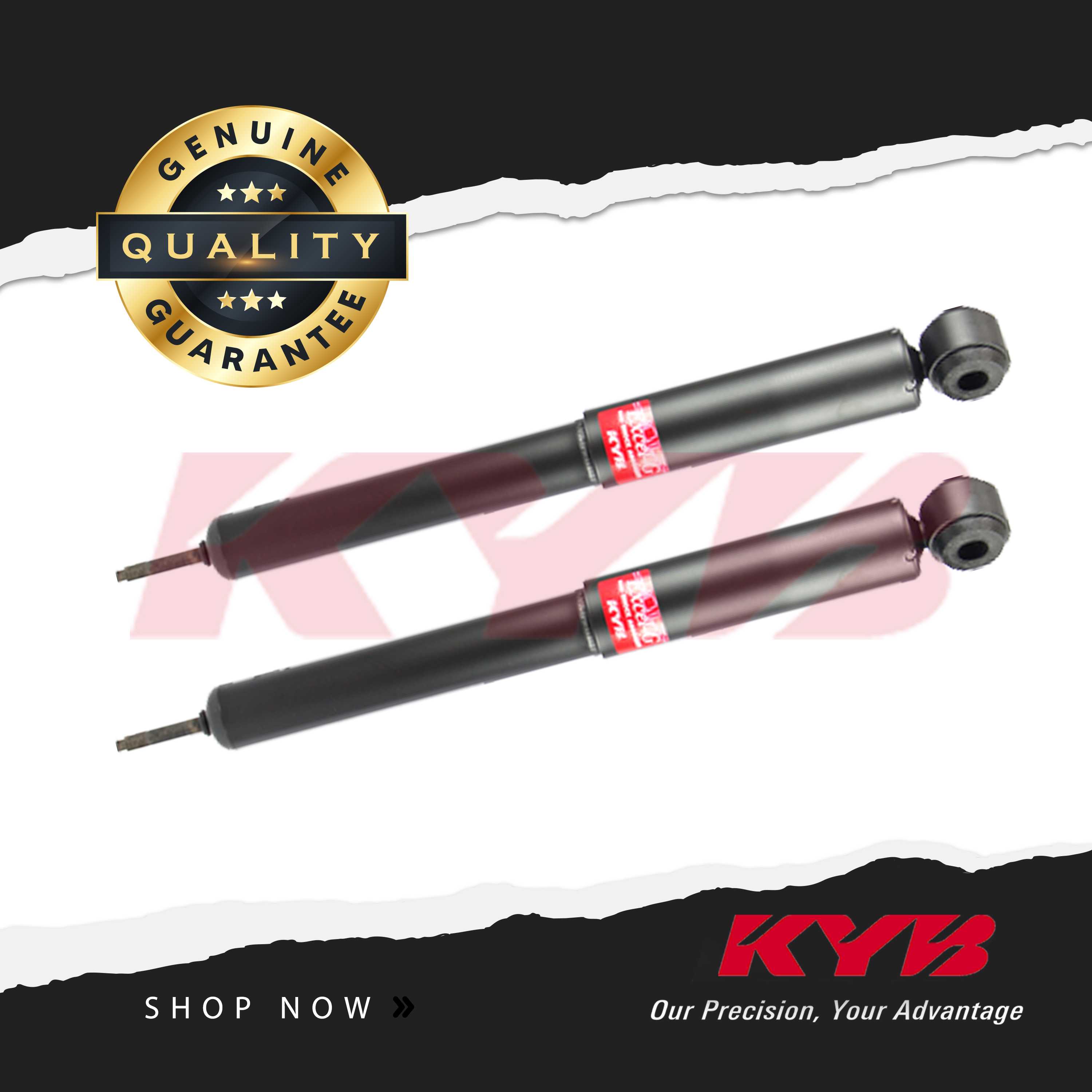 KYB 2pcs Excel-G Shock Absorber Rear for Mitsubishi L300 Van 4WD Gas ...