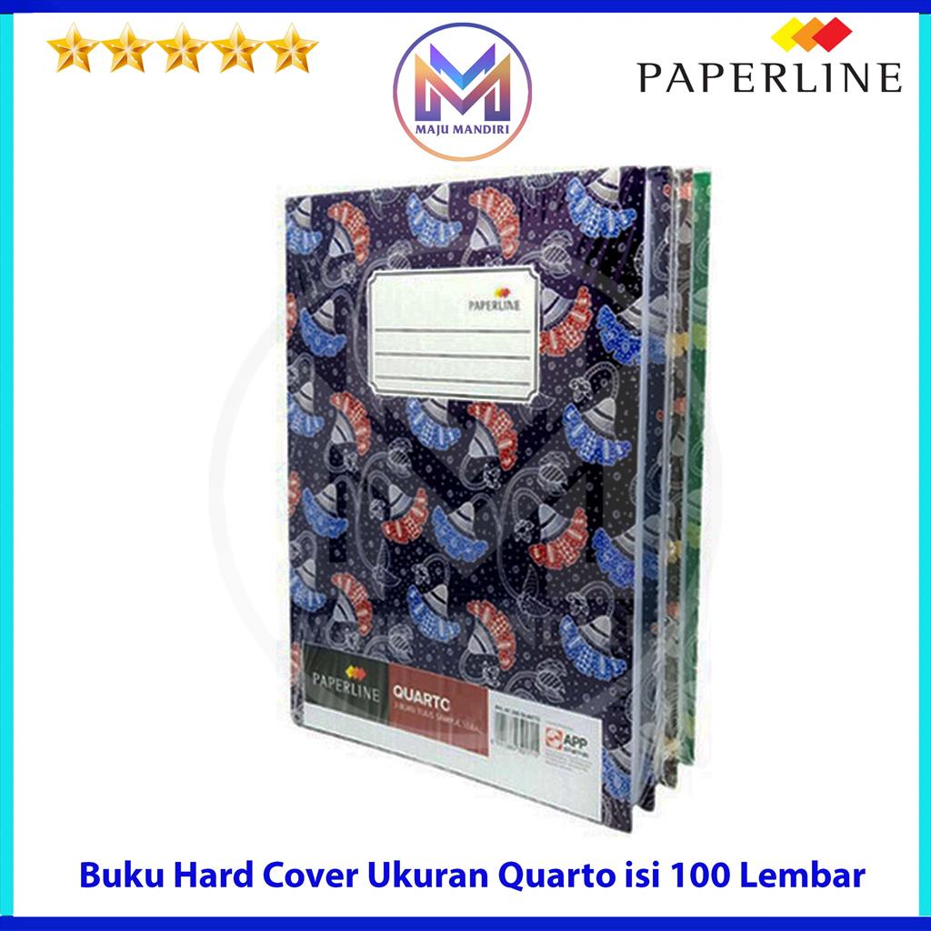 Buku Hard Cover Paperline Quarto Isi 100 Lembar / Buku Kwarto | Lazada ...