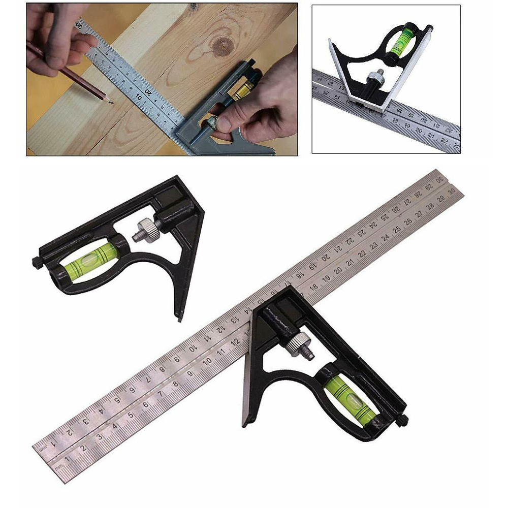 【BeyondShop】300mm (12") Professional Combination Square Angle Ruler ...