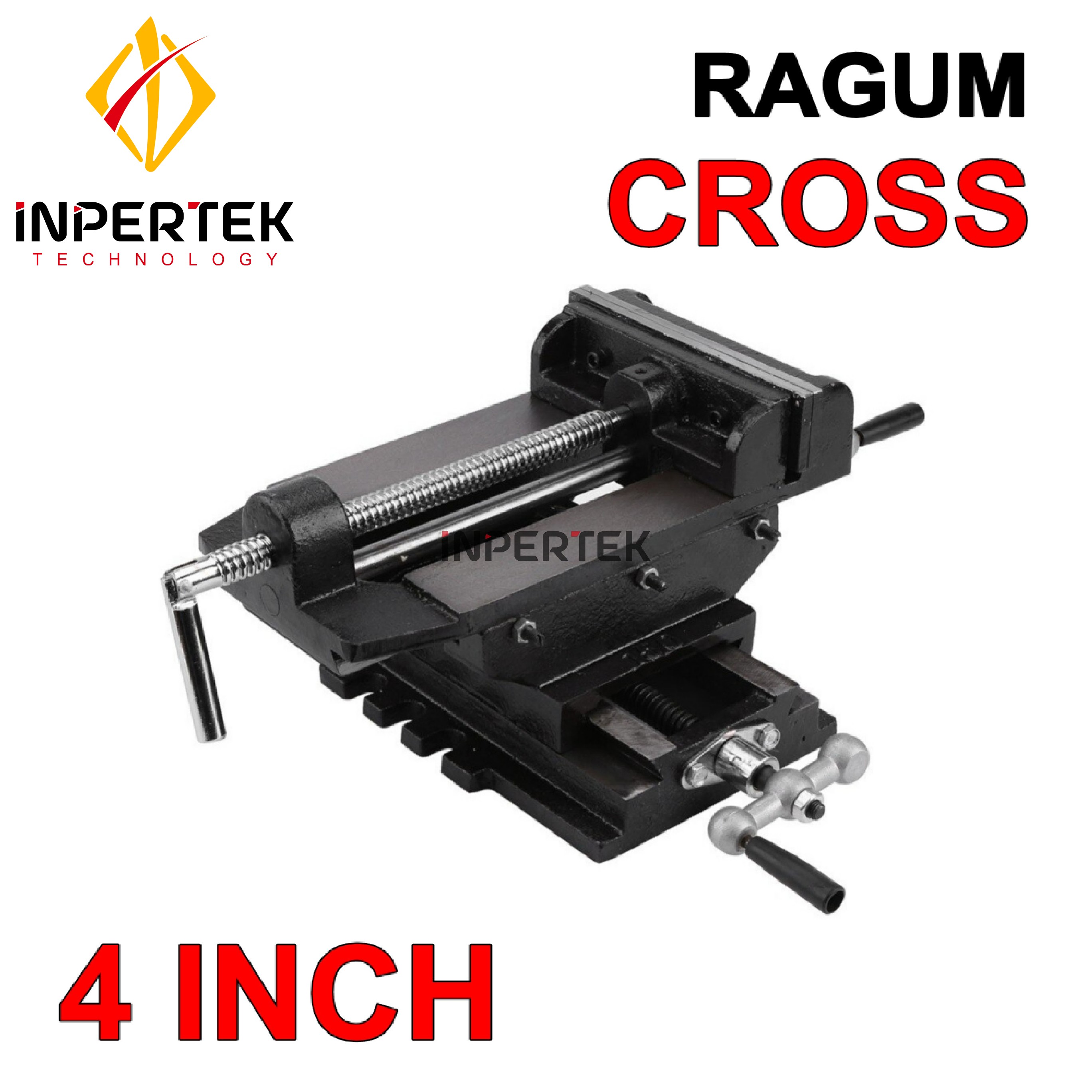 Ragum 4" CROSS 100 mm Catok 4 Inch Vise Bench Penjepit Tanggem Meja ...