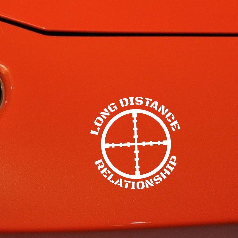 【Exclusive Offer】14.7CM*15CM LONG DISTANCE RELATIONSHIP Vinyl Decal Car ...