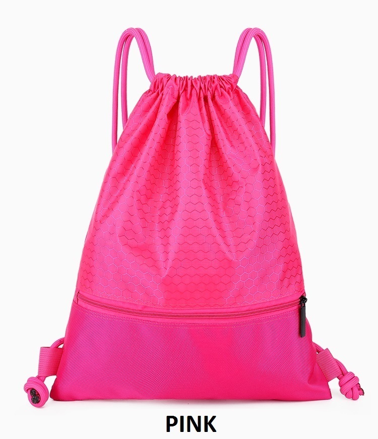 Waterproof Drawstring Bag Sports Backpack Haversack Travel Bags Shoe ...