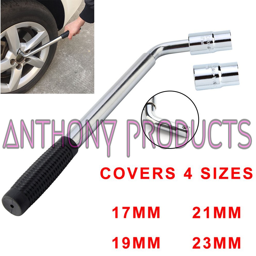 Wheel Wrench Set 17mm 19mm 21mm 23mm Telescopic Extendable Wheel Lugs ...