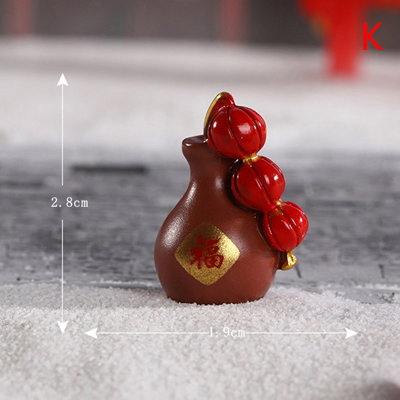 SIYI🧧Mini Chinese New Year The Rabbit Zodiac Resin Small Bunny Micro ...