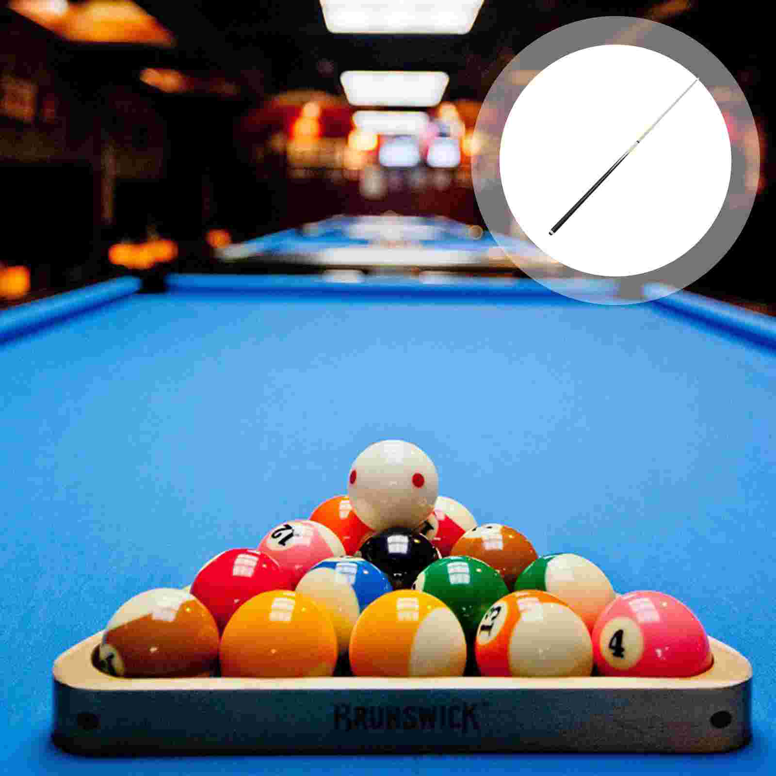 350g n White Wood Pool Cue Billiard House Bar Double Part Assemble Pool ...