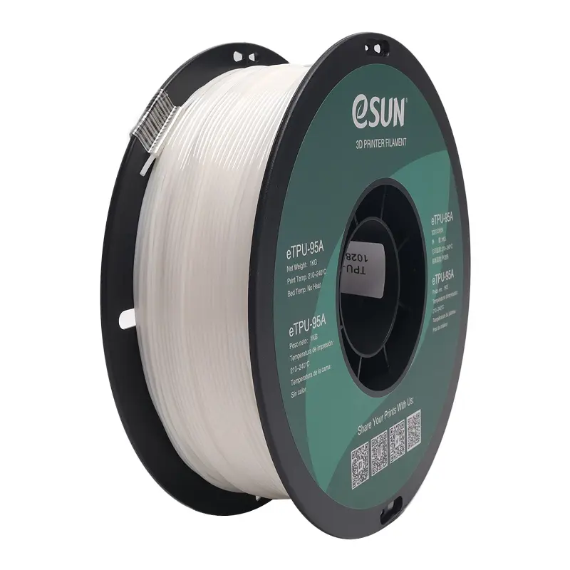 eSun eTPU-95A 1.75mm 1KG 3D Printer Filament TPU 95A Flexible Printing ...