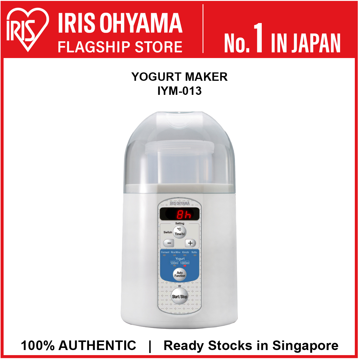 IRIS Ohyama IYM-013 Yogurt Maker | Lazada Singapore