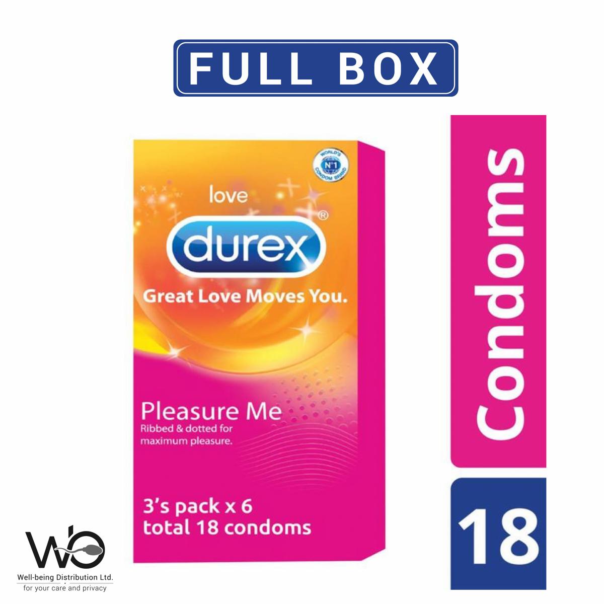 Durex Pleasure Me Condom Full Box - 18pcs Condoms | Daraz.com.bd