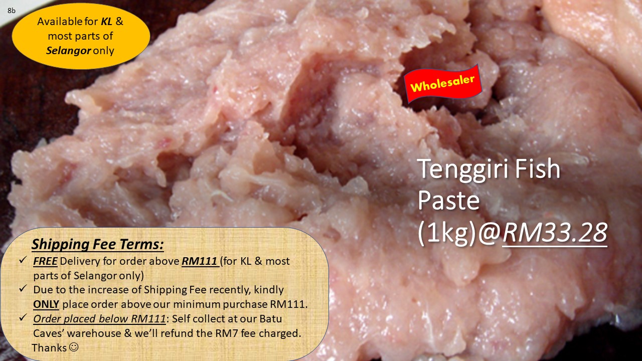 Tenggiri Fish Paste 1KG *KL & most parts of Selangor ONLY | Lazada