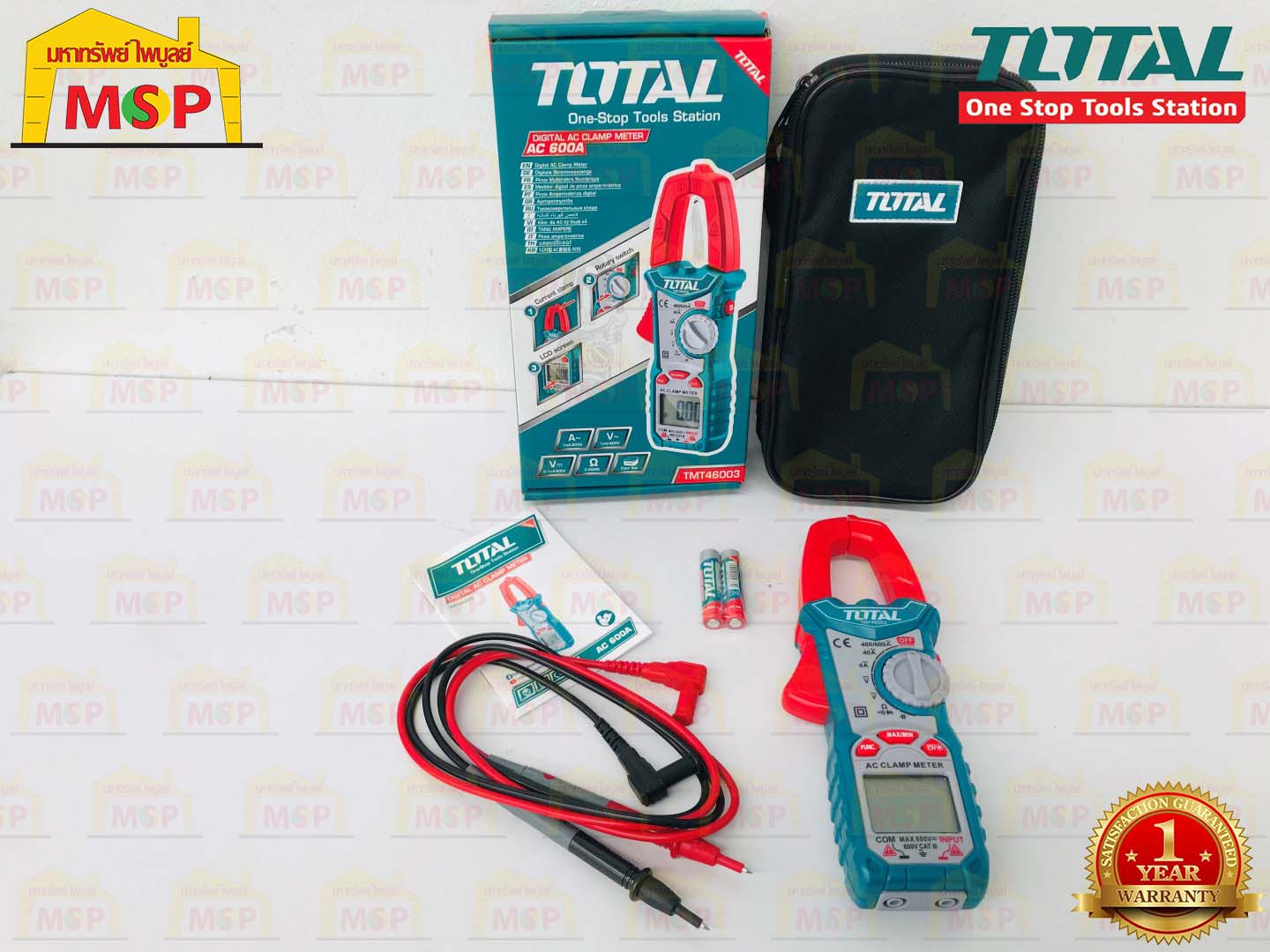 Total ดิจิตอล แคล้มมิเตอร์ AC รุ่น TMT46003 ( Digital Clamp Meter ) ถูก ...