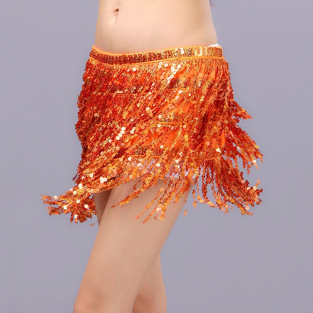 Timia Practice Belly Dancing Belt Chiffon For Women For Girl Sequins
