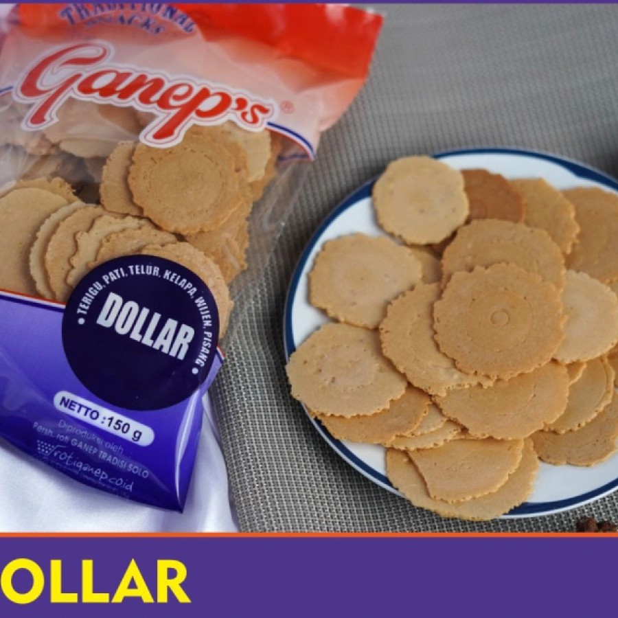 Dollar Roti Ganep Snack Camilan Renyah Oleh - Oleh Khas Solo | Lazada ...