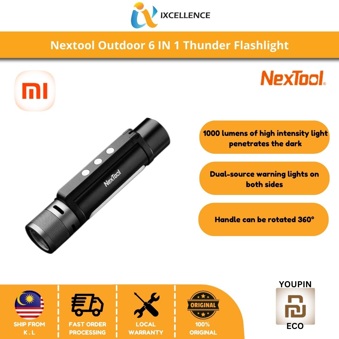 [IX] Nextool Outdoor 6 In 1 Thunder Flashlight (NE20030) / Nextool Outdoor 12 In 1 Thunder Music ...