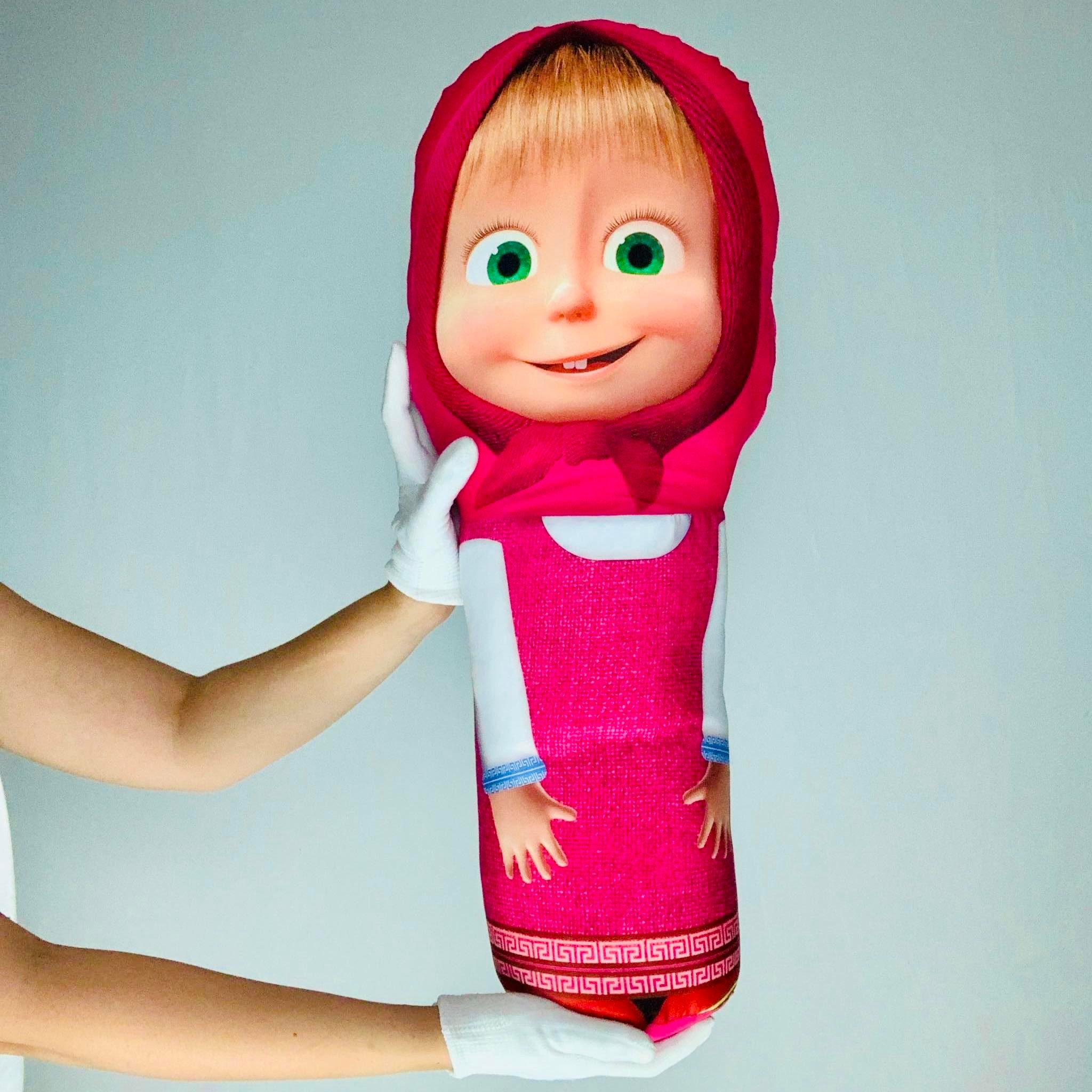 Masha and the Bear merchandise Bolster Pillow SET with Zipper BIG SIZE ...