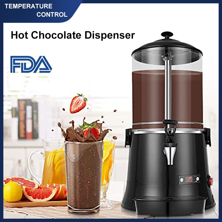 Hot Chocolate Dispenser Commercial Hot Chocolate Machine 400W Chocolate Beverage Dispenser 10 ...