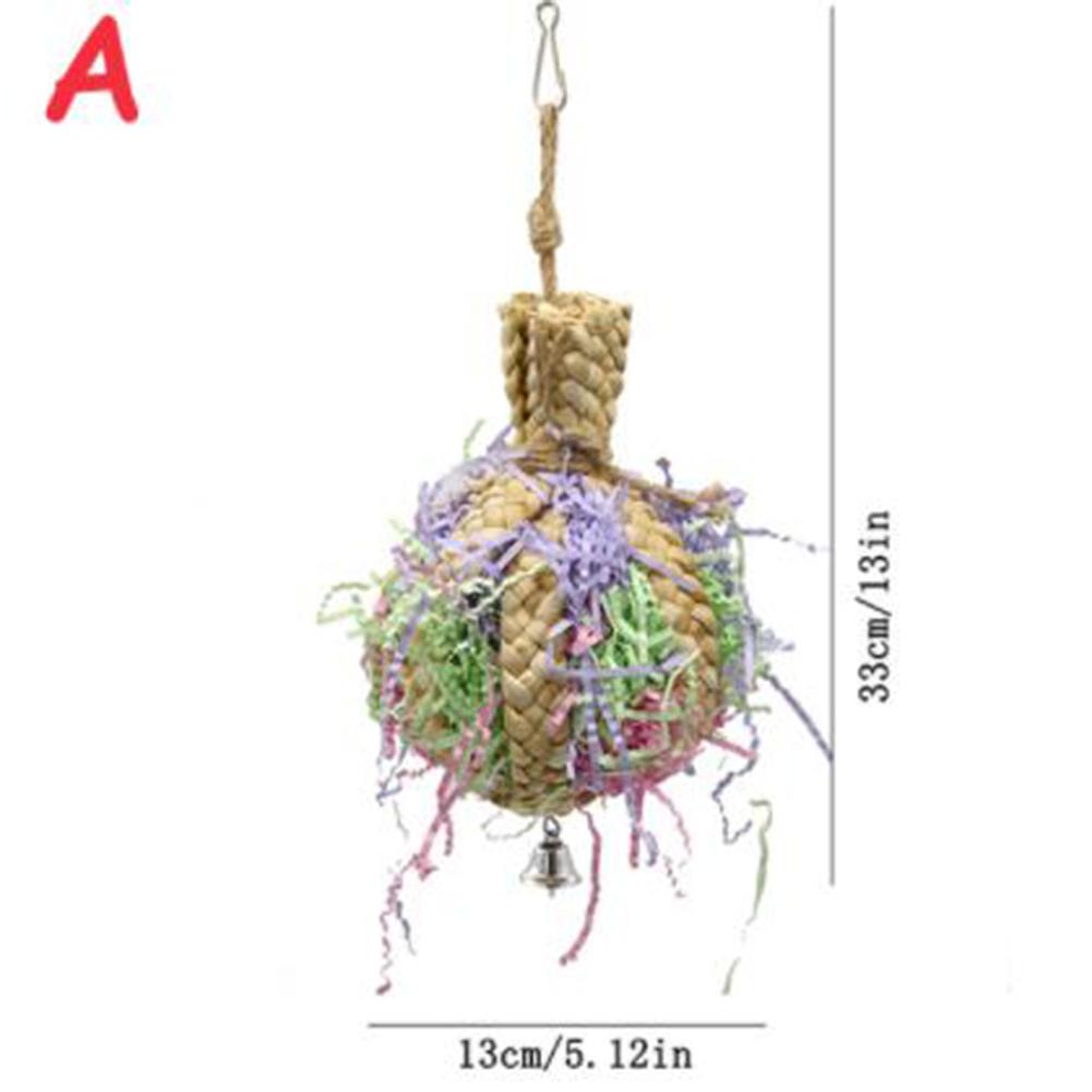 【b1598253】Bird Parrot Grass Ball Chewing Anti-biting Teeth Cleaning Toy ...