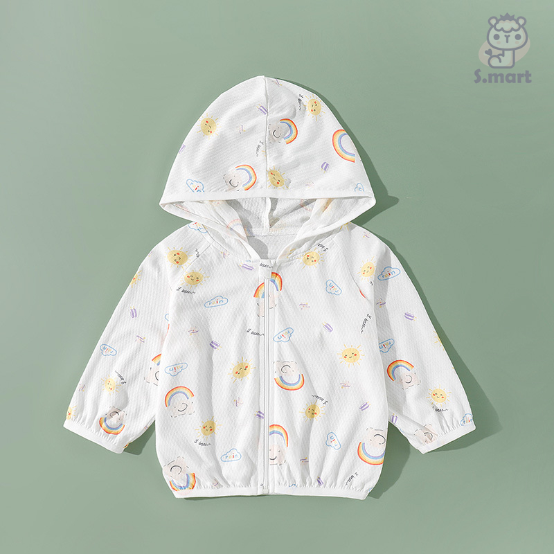 【S.mart】Kids cotton UV protect jacket cooling suncare wearing baby ...