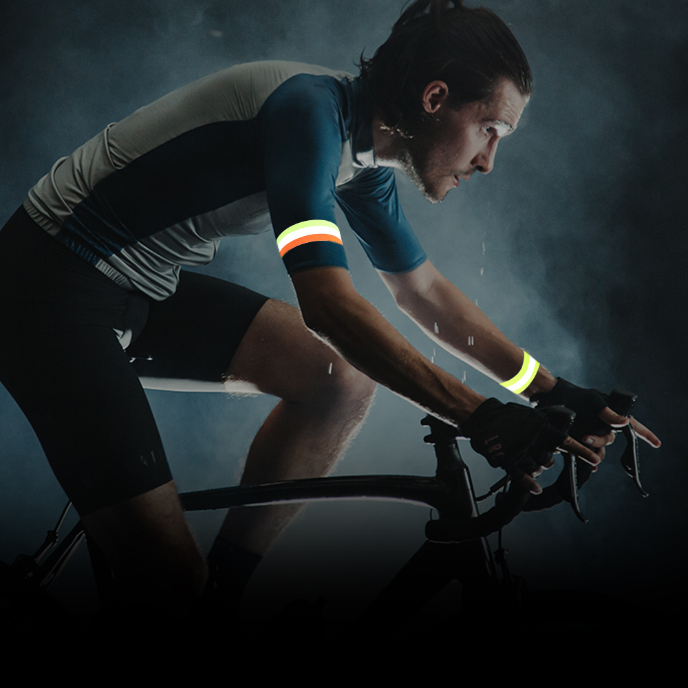 Cycling Reflective Strips Bind Strap Bike Safety Pants Hand Leg Armband ...