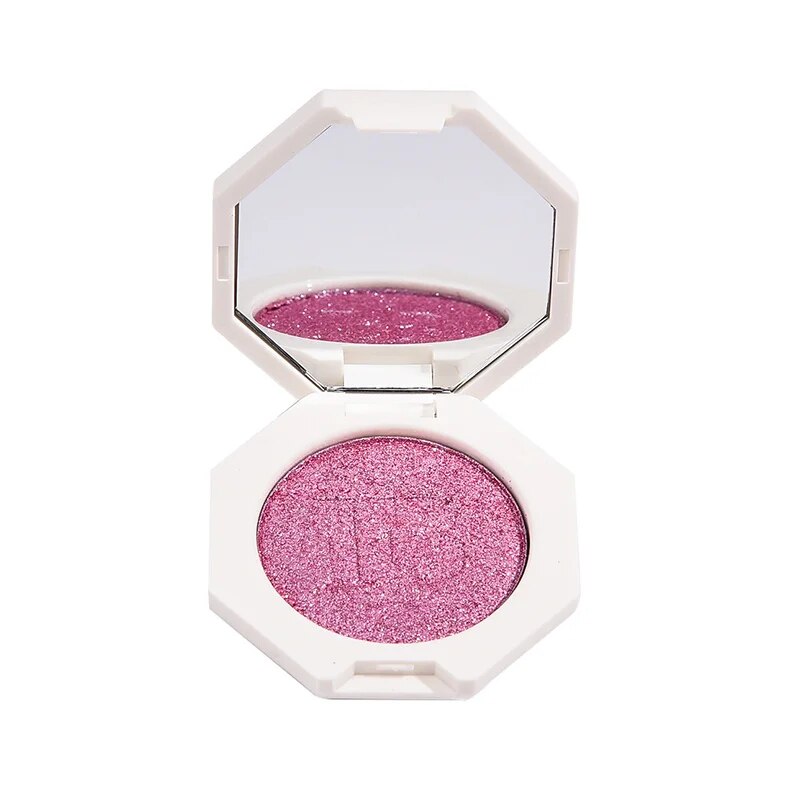 2 In 1 Makeup Set Hot Pink Series Highlighter Powder Shimmer Blush ...