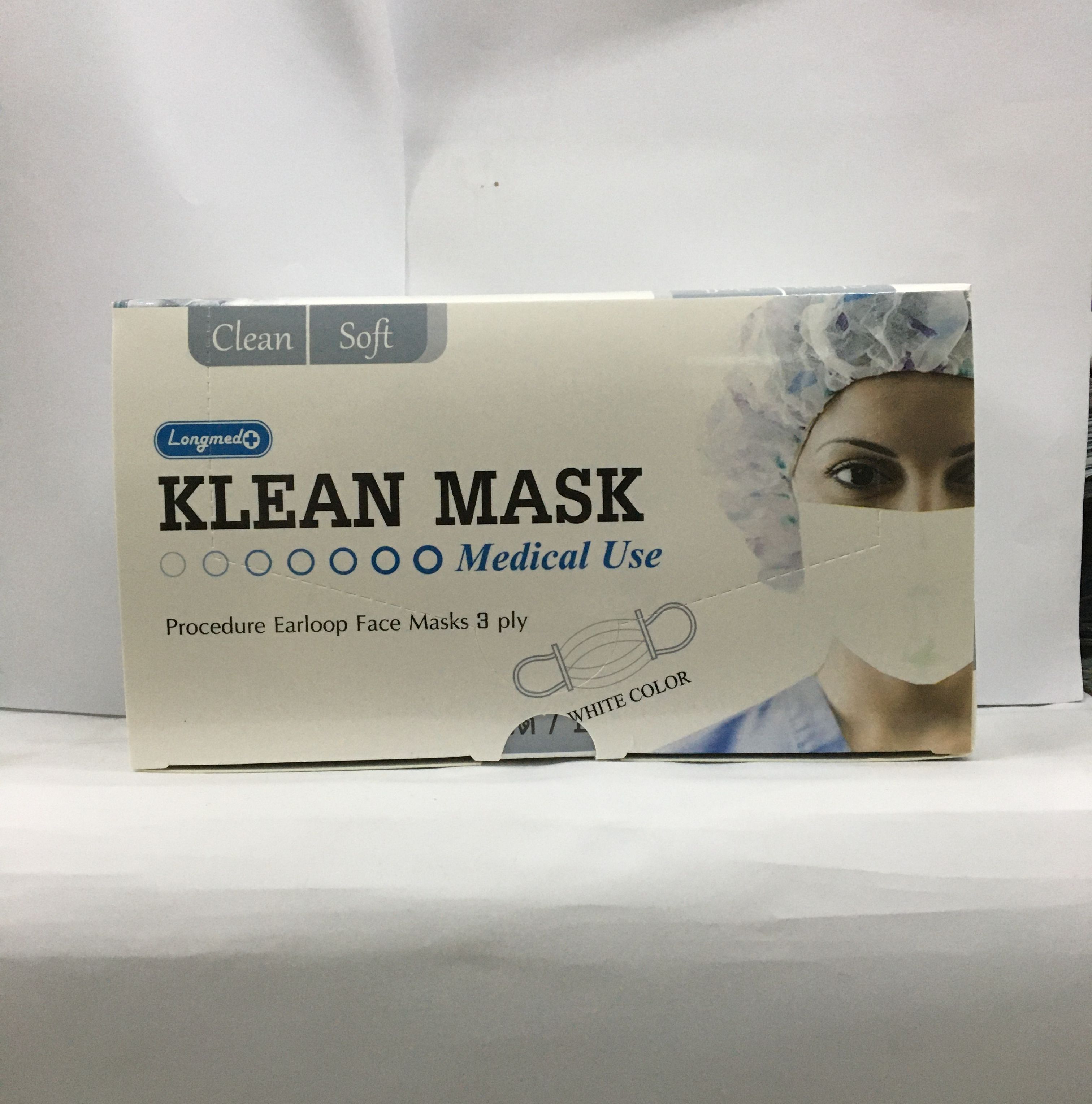 Klean Mask สีขาว 1กล่องมี 50ชิ้น | Lazada.co.th