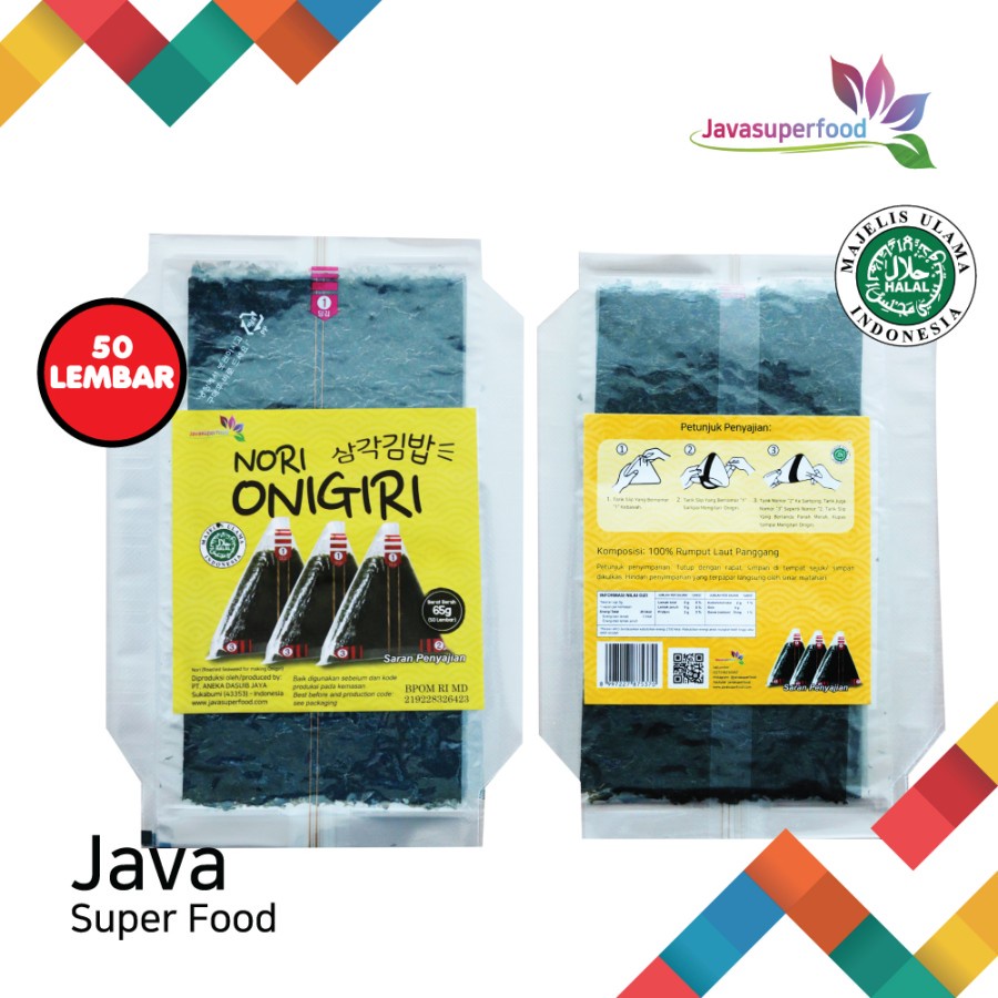 Java Nori Onigiri/wrapper sushi triangle Halal MUI | Lazada Indonesia