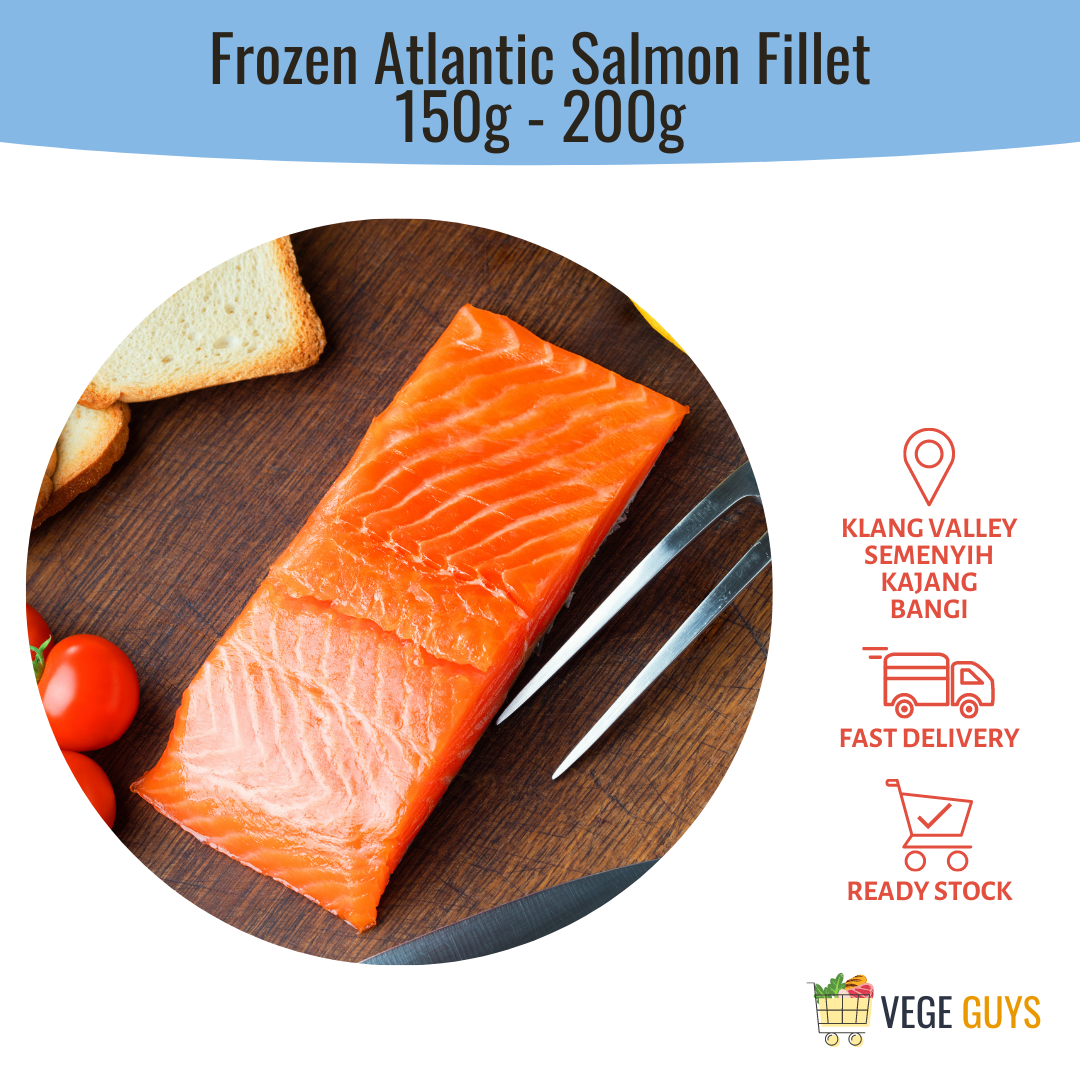 Frozen Atlantic Salmon Fillet 三文鱼片 (150g - 200g) | Lazada