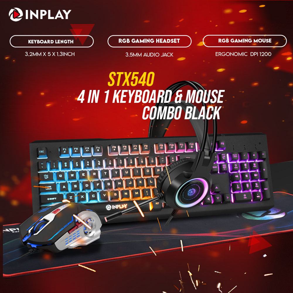 Inplay STX540 | Black | Pink | White | 4 in 1 One Combo Black | Inplay ...