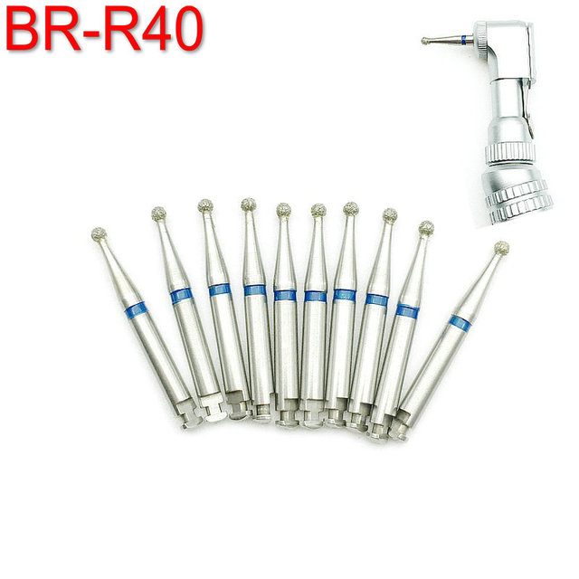 【3d41dddf】10pcs/box Dental Low Speed Diamond Burs For Ra 2.35mm Shank ...