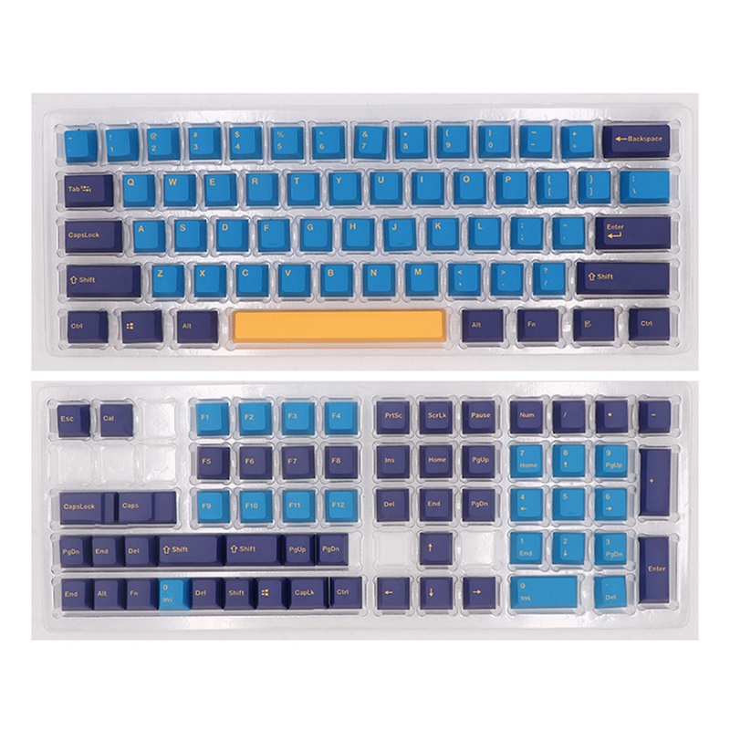 Nautilus 123 Keys Double-Shot Two Color Font PBT Keycap for Wired USB ...