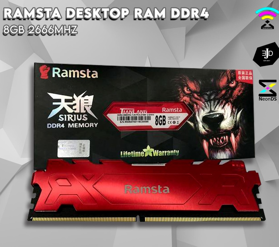 RAMSTA DDR4 8GB RAM 2666MHZ FOR DESKTOP | Lazada PH