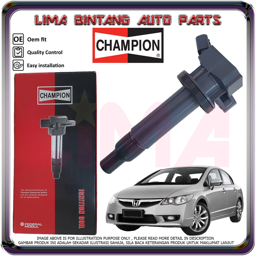 Honda Civic FD SNA Ignition Coils , Plug Coil CHAMPION *Original* ( 1.8 ...