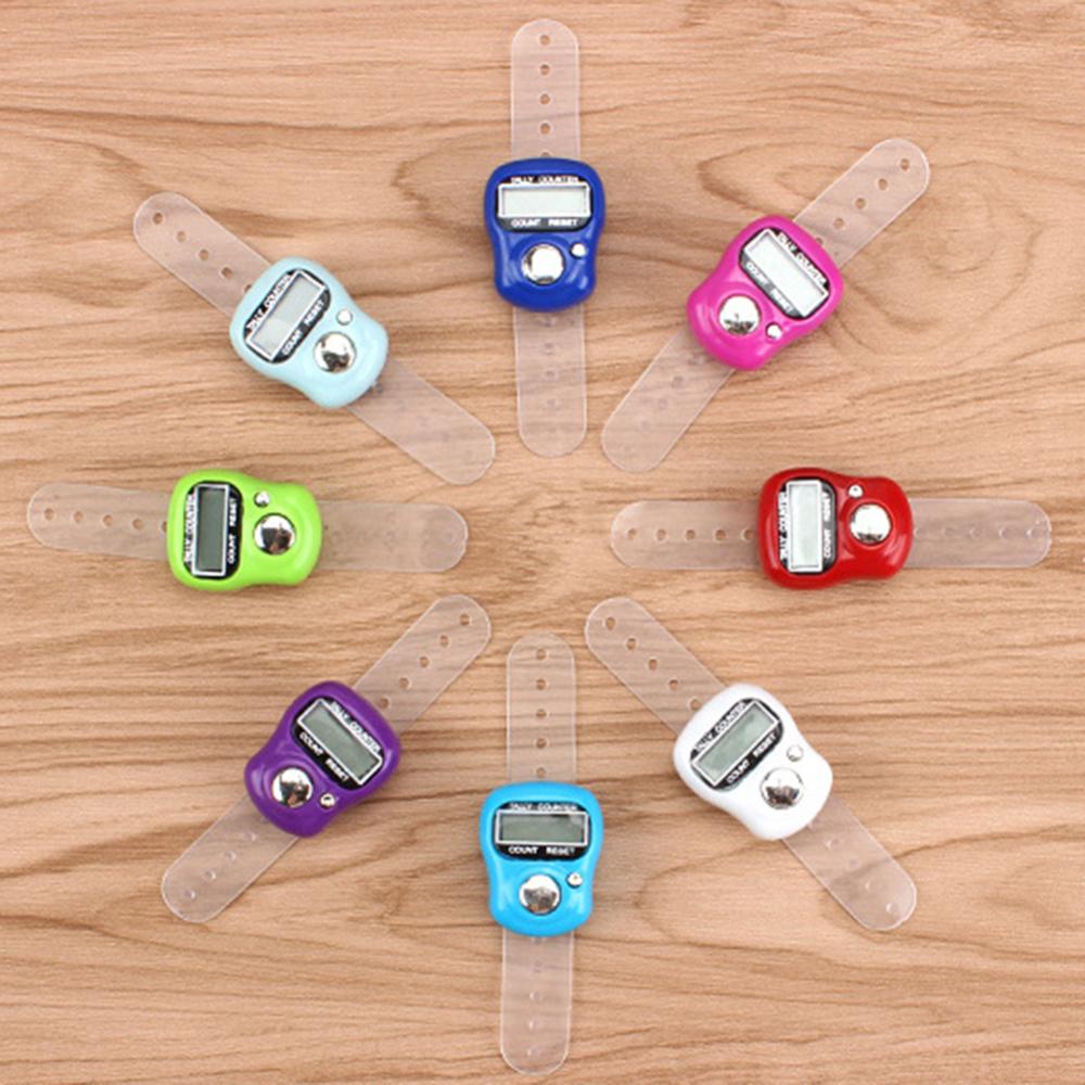 Electronic Finger Counter Ring LED Portable Digital Row Tally Pedometer ...