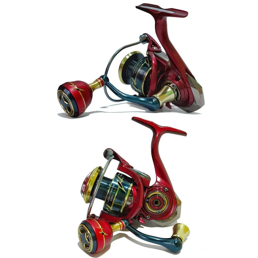 G-TECH LIGHTMATIC SPINNING FISHING REEL (Free nylon line) | Lazada