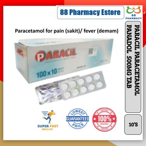 PARACIL PARACETAMOL PANADOL 500MG TAB 10S/STRIP | Lazada