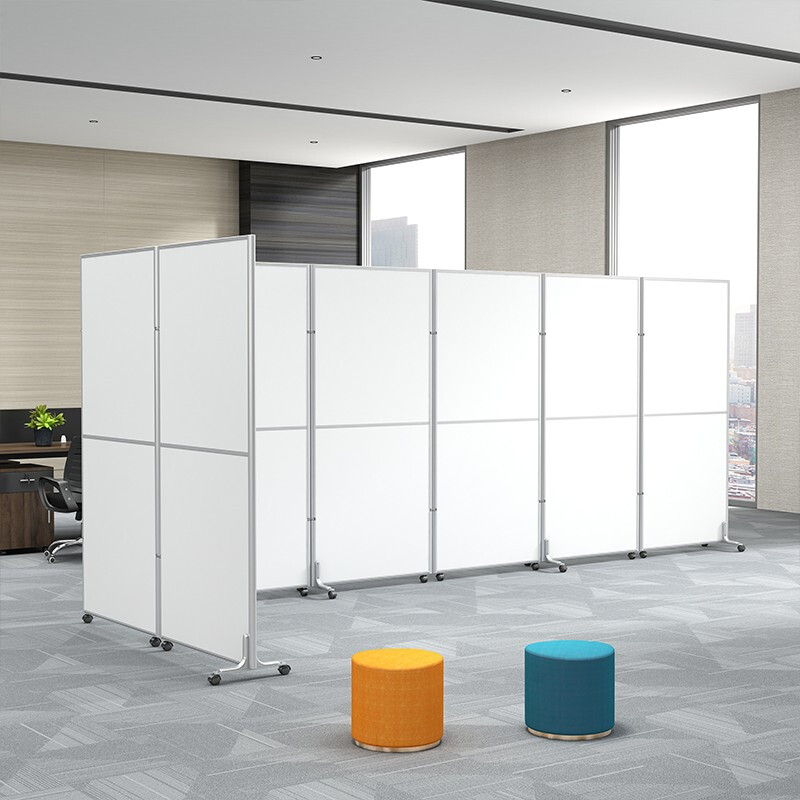 Office movable screen partition wall foldable push-pull baffle factory ...