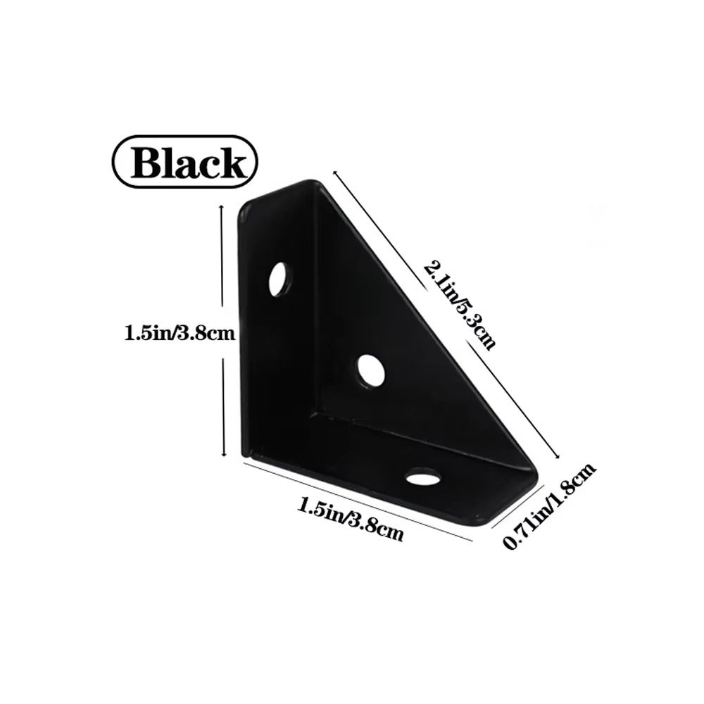 8pcs Reinforcement Accessories Heavy Duty Steel Angle Corner Brackets ...