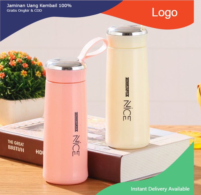 Bình Đựng Nước NICE, Bình Đựng Nước Thủy Tinh Bọc Nhựa Cách Nhiệt Thời Trang - Bình thủy tinh ...