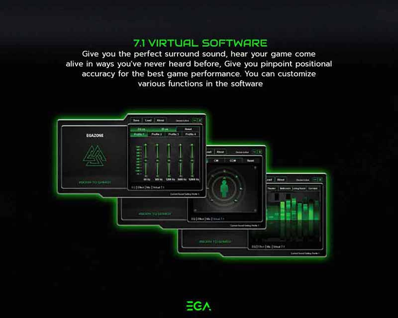 EGA TYPE H8 Gaming Headset 7.1 Virtual Surround ของแท้ ประกัน 2 ปีเต็ม ...