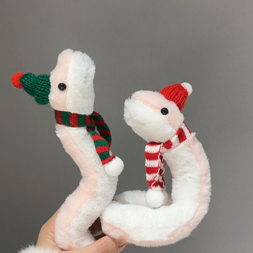 Ornaments Plush Year of The Snake Plush Toy Wrap Around Arm Soft Snake ...