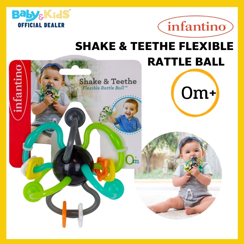 Infantino ยางกัดสำหรับเด็ก ยางกัด-วงแหวน : SHAKE & TEETHE FLEXIBLE ...