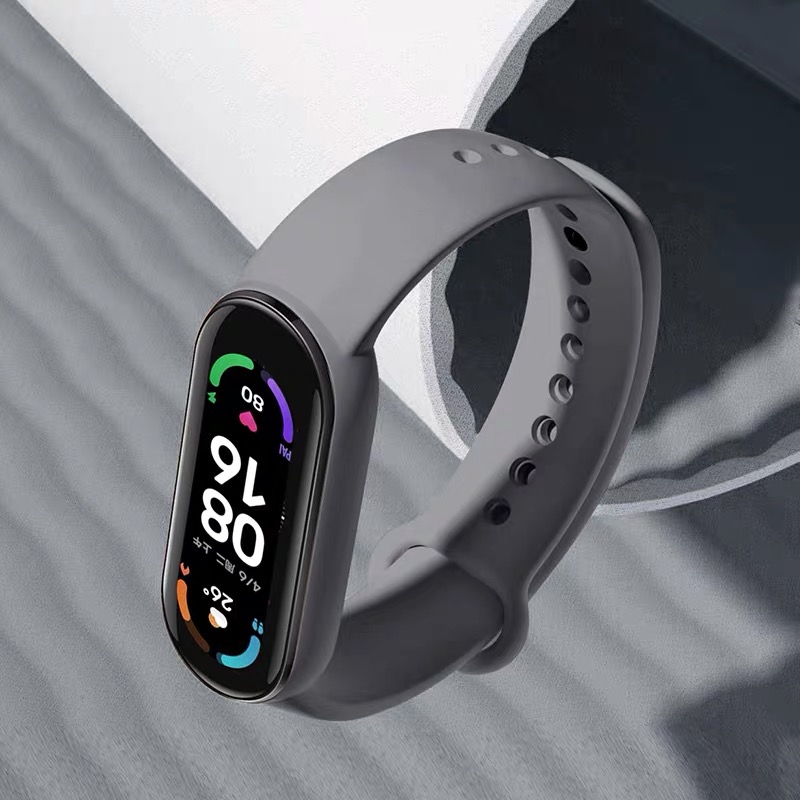 สายซิลิโคน สายรัด mi band 6 5 4 3 NFC xiaomi miband3/4/5/6 ลาย miband3/4 สายเปลี่ยน miband5/6 ...