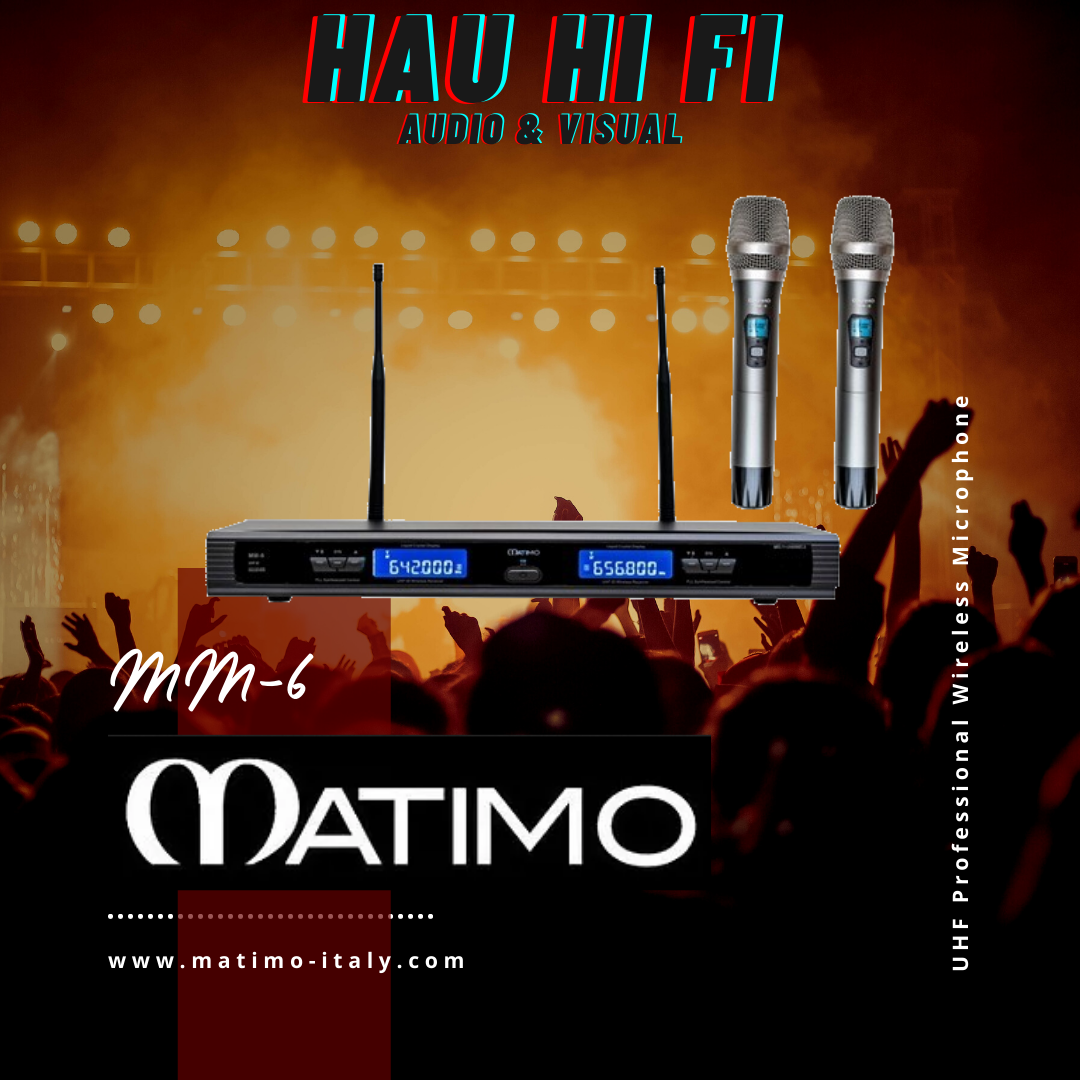 Matimo MM6 UHF Professional Wireless Microphone | Lazada