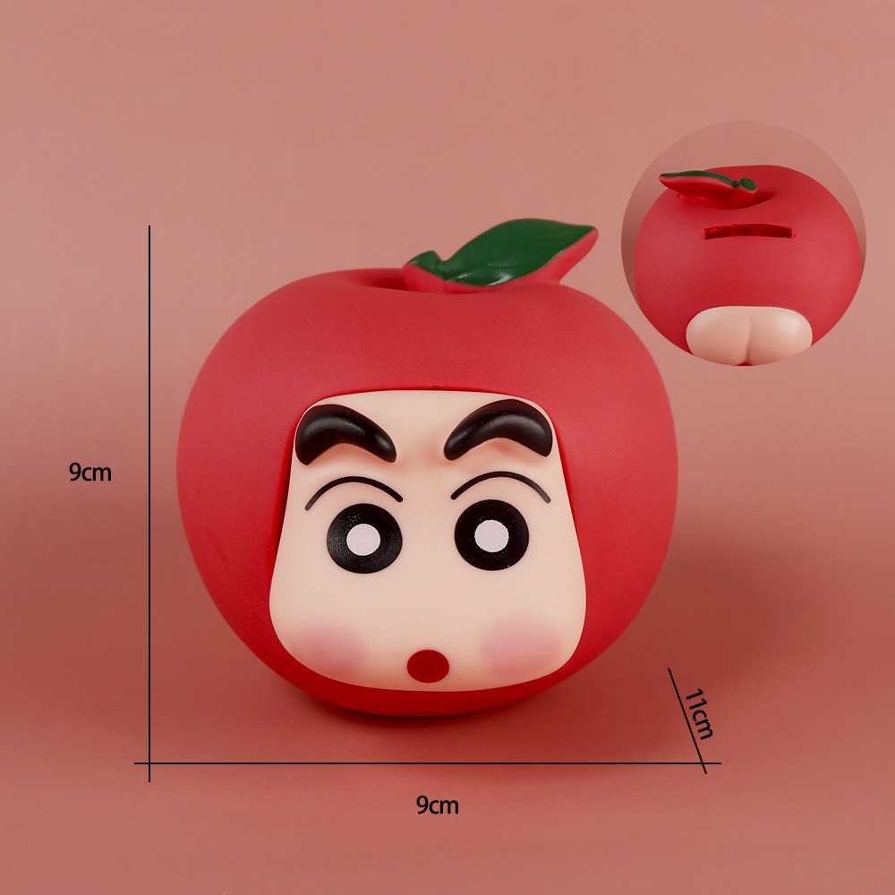 Creative Durian Fruit Crayon Shin-chan Savings Figure Model Crayon Shin ...