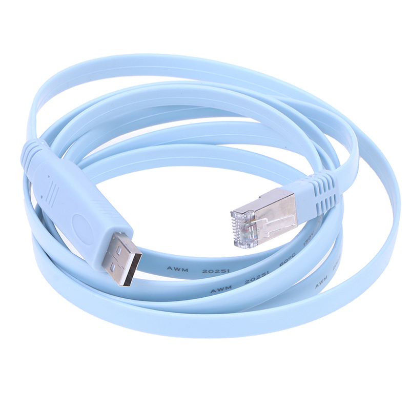 1.8M USB To RJ45 USB To RS232 Serial To RJ45 CAT5 Console Adapter Cable ...
