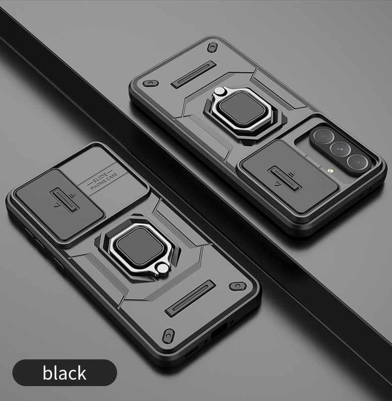 Samsung Galaxy A56 Case with Slide Camera Cover，Rotated Ring Kickstand ...