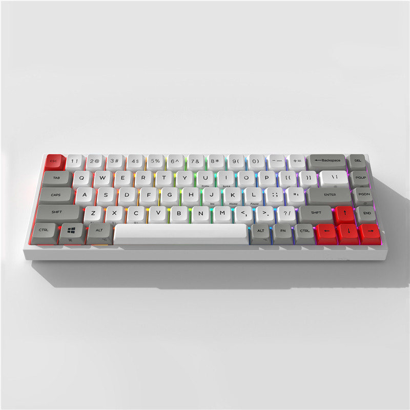 GAMAKAY TK68 Triple Mode 68 Keys Mechanical Keyboard Connection Type-C ...