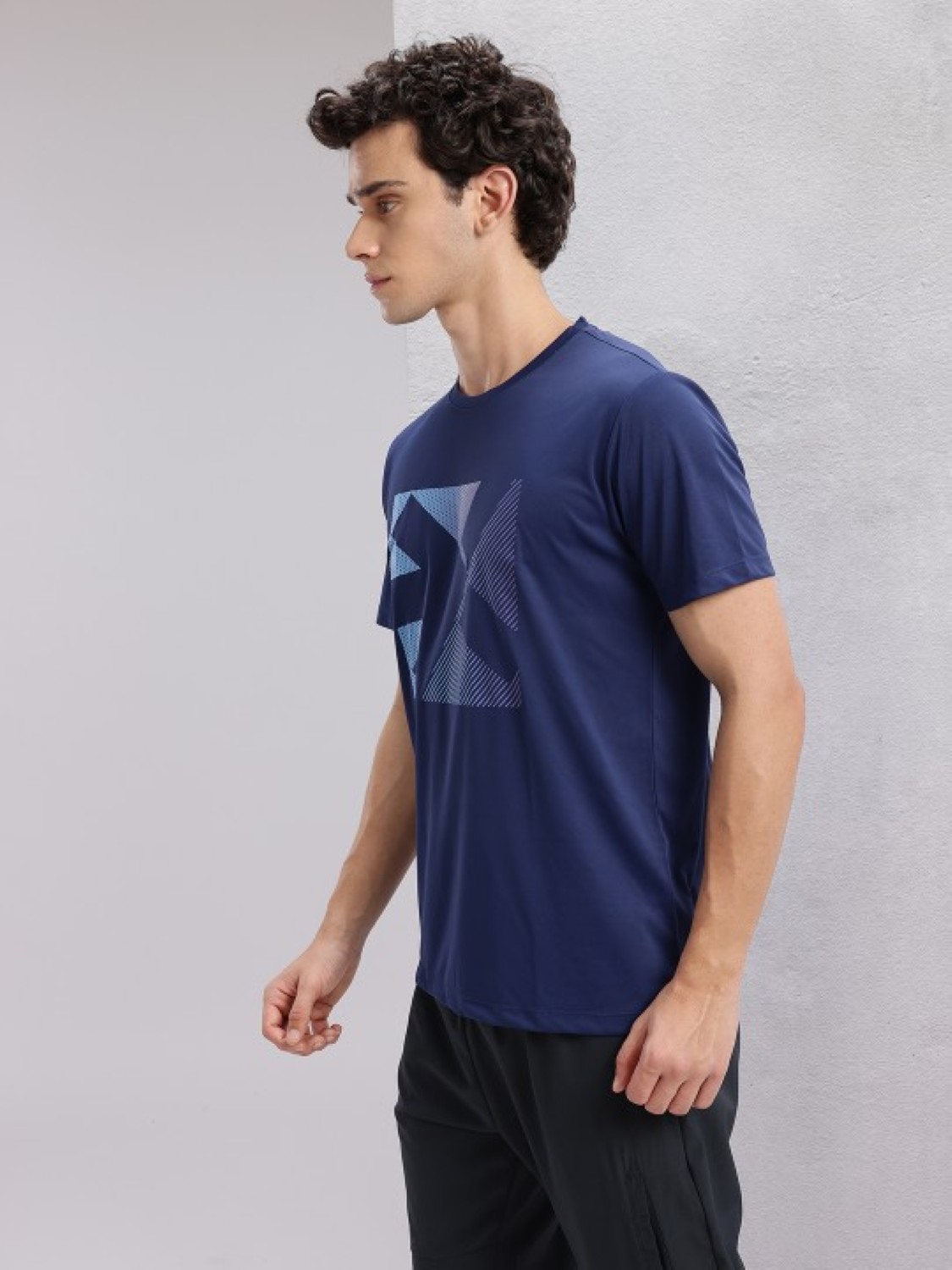HRX by Hrithik Roshan Brand Logo Printed Rapid-Dry Training T-shirt For ...